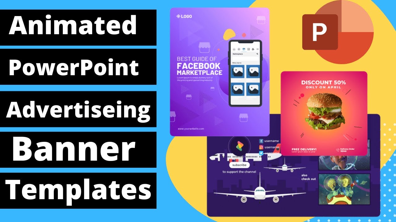 How to create Animated Advertising banners in powerpoint | Sales banner ...