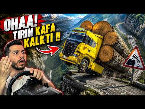 OHAA TIRIN KAFA KALKTI 😯😯 YIRTIL KURT EGZOZLU VABİS R560 İLE ÖLÜM YOLLARINA TIRMANDIK !! | ETS 2