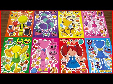 Decorate with Sticker Book Poppy Playtime-Trang trí với sách nhãn dán Poppy Playtime #paperdiy #asmr