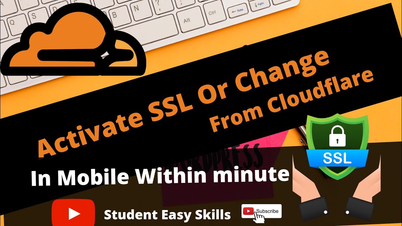 How To change SSL/TLS in Wordpress site from Cloudflare Free |cloudflare setting in mobile - YouTube