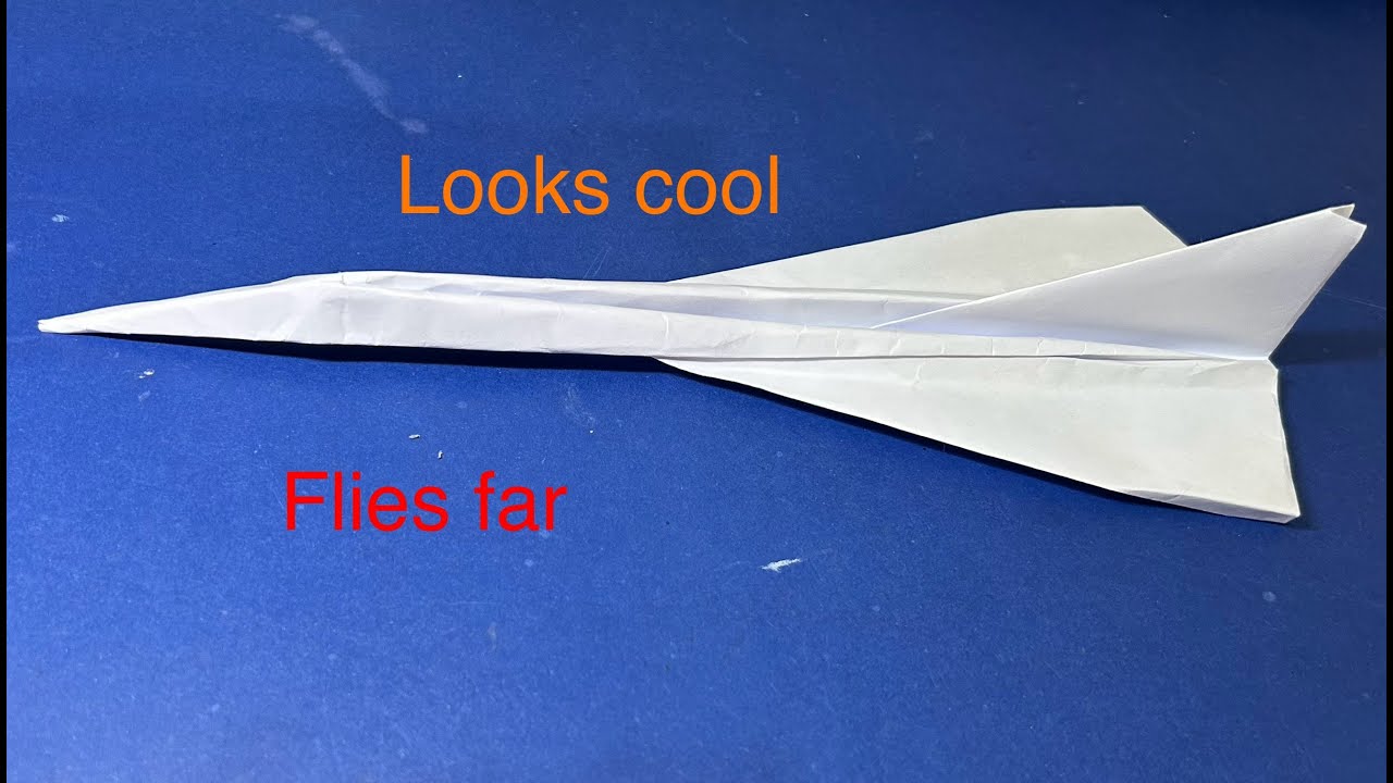 How to make a cool paper Concorde that flies - YouTube