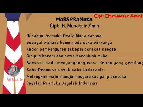 MARS PRAMUKA -CIPT.Cipt: CH.munatsir Amin)-video & Lorik Lagu -my Channel : Hj.Cia