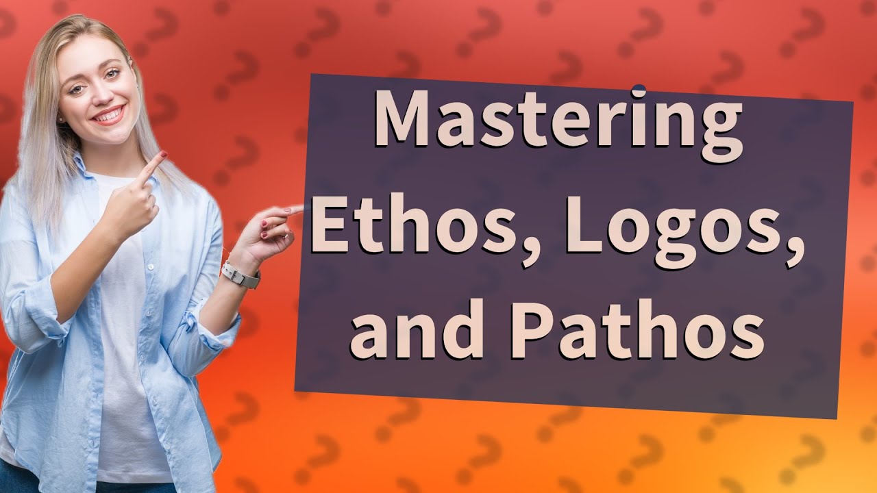 How do you explain ethos logos? - YouTube