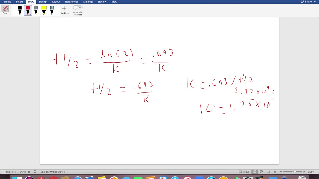 Gen Chem II- Kinetics Review Problem - YouTube