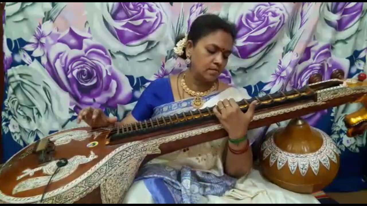 Jathiswaram in Malayamarutham in veena by vijayalakshmi - YouTube