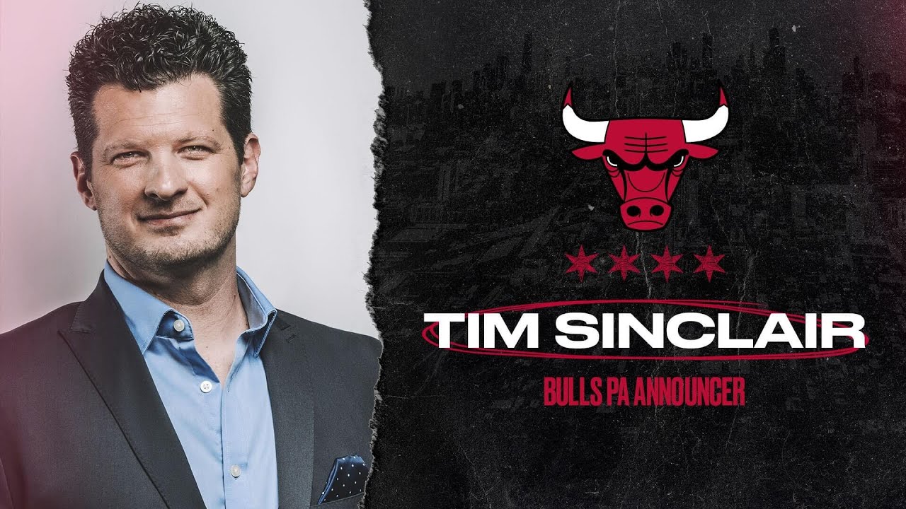 Chicago Bears and Bulls PA Announcer Tim Sinclair Joins the Broadcast Booth - YouTube