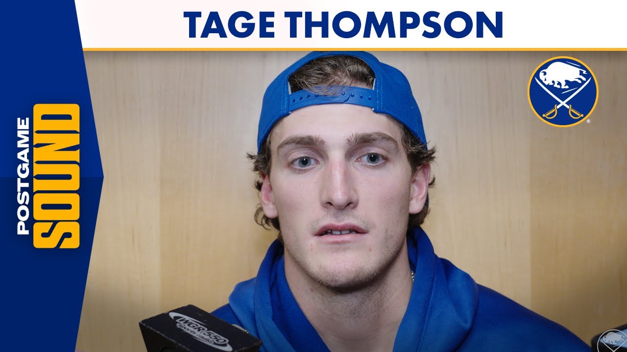 "We Did A Lot To Hurt Ourselves" | Tage Thompson After Sabres' Overtime Loss To Pittsburgh - YouTube