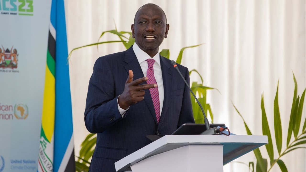 LISTEN TO PRESIDENT RUTO'S SPEECH AT KICC TODAY DURING AFRICA CLIMATE ...