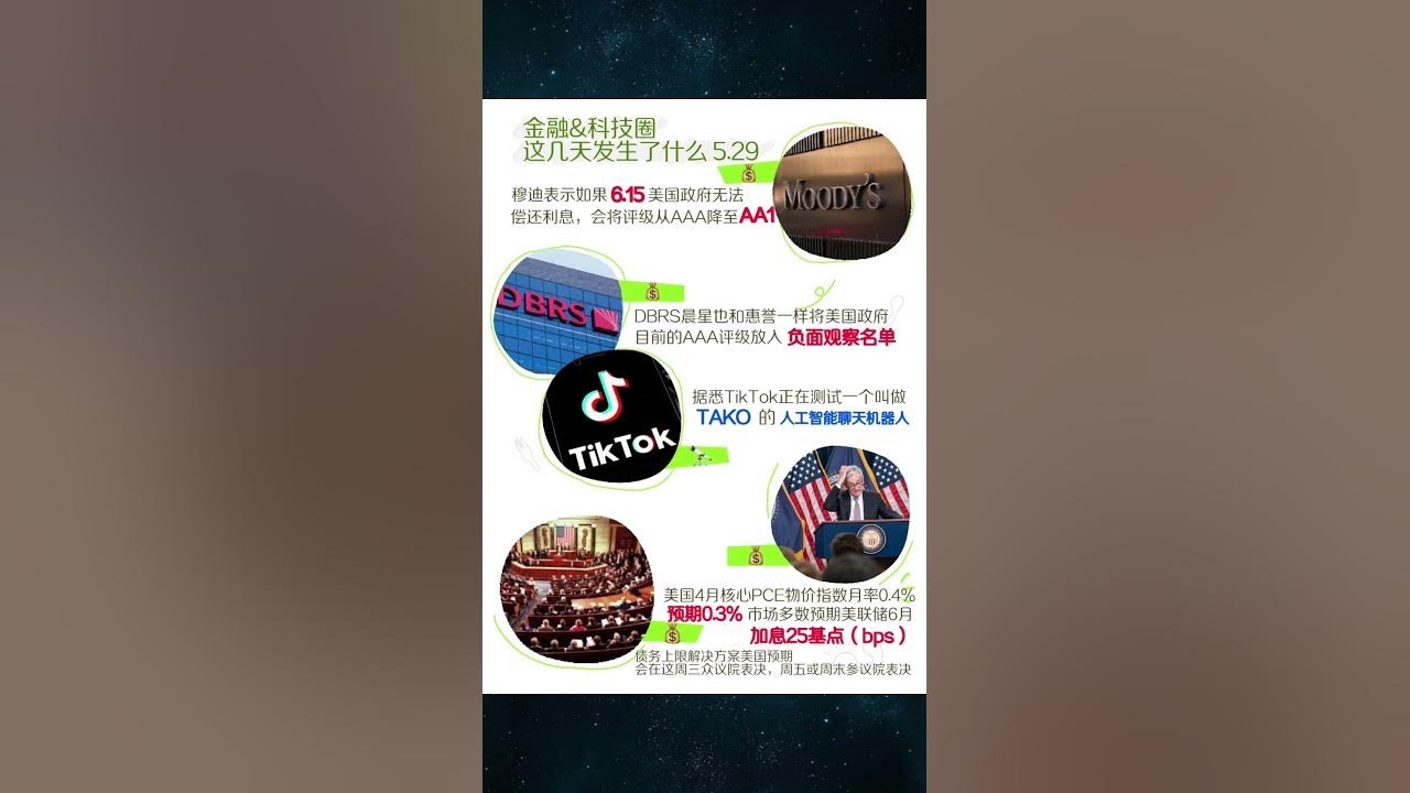 【一分钟带你看完】金融and科技圈前几天发生了什么?每周两更,欢迎分享观点~金融 股市分析 投资 财经 科技 加息 债务上限 美联储 鲍威尔 人工智能 Ai