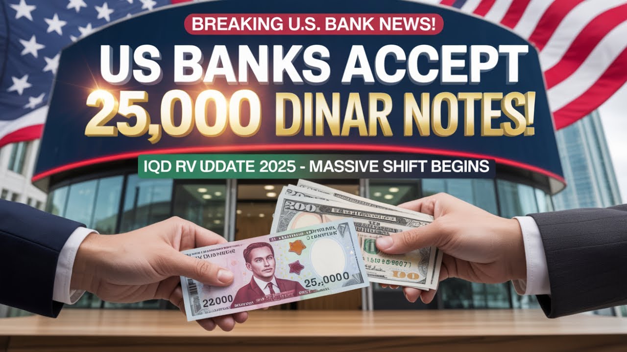 🏦US Banks Start Accepting 25,000 Dinar Notes💹 Breaking IQD RV Update ...