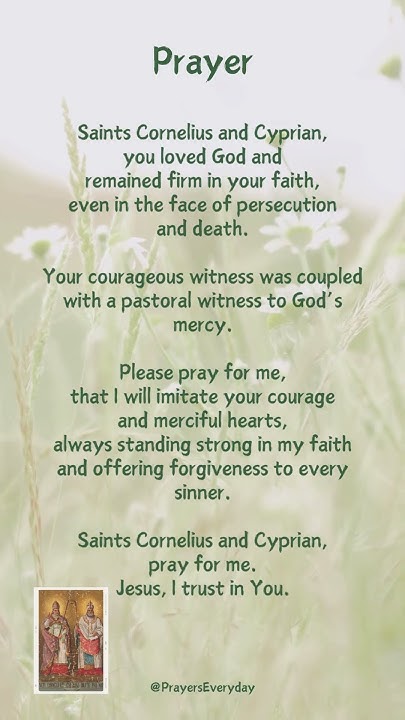 Saint of the Day | September 16: Saints Cornelius and Cyprian - YouTube