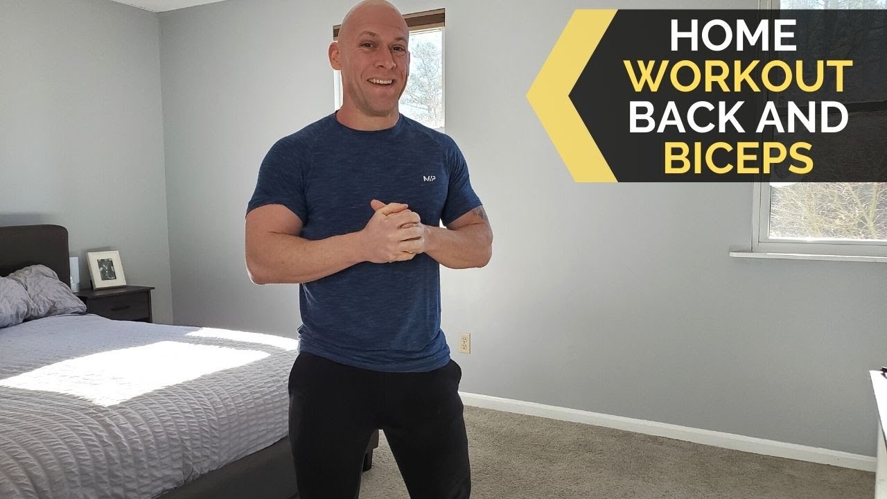 Home Back and Biceps Workout (NO Equipment!) - YouTube