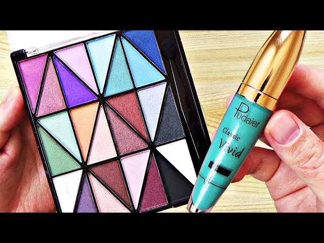 Slime Coloring with Purple Makeup! Mixing Metallic Lip Gloss ...