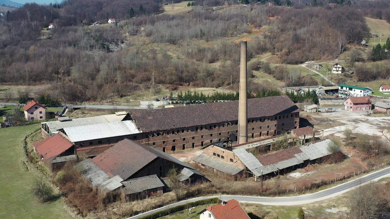 Busovaca snimak ciglane iz zraka. - YouTube