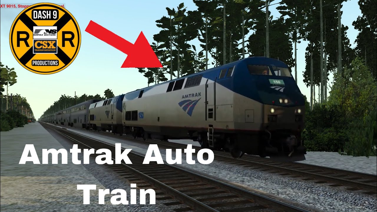 Amtrak Auto Train & Csx Manifest; A-Line Run8 Train Simulator - YouTube