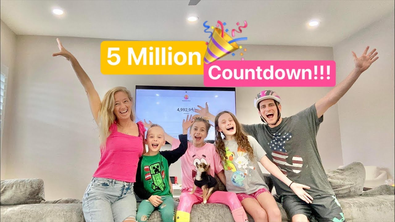 5 MILLION Subscribers Countdown!🎪🎉 - YouTube