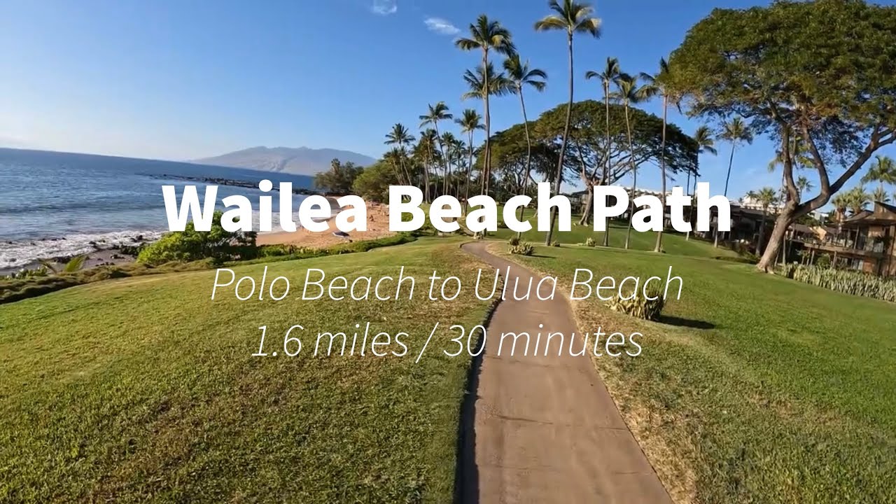 Wailea Maui Beach Path Walk to Ulua Beach - YouTube