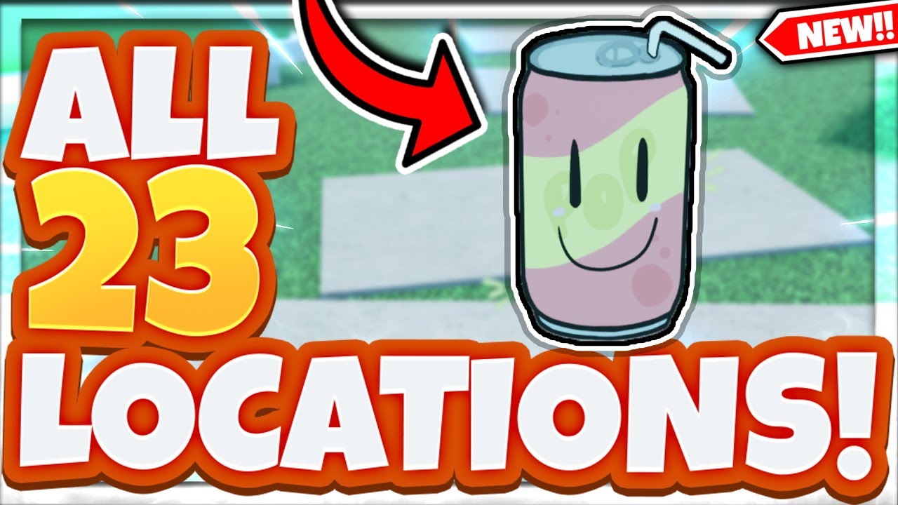 ALL *23* SODA LOCATIONS In Roblox Find The Sodas! - YouTube