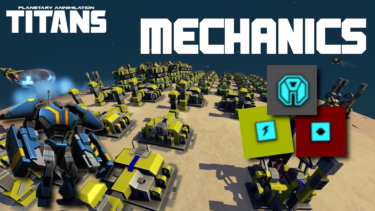 Planetary Annihilation TITANS Mechanics: Commander and Economy - YouTube