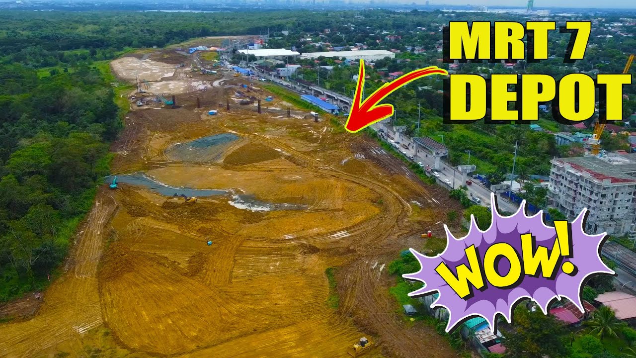SOBRANG LAWAK NA MRT 7 DEPOT | MRT LINE 7 | MANILA SUBWAY | - YouTube