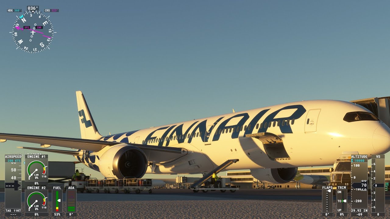 FinnAir SPL livery Boeing 787X - Full scenic flight from Helsinki (EFHK ...