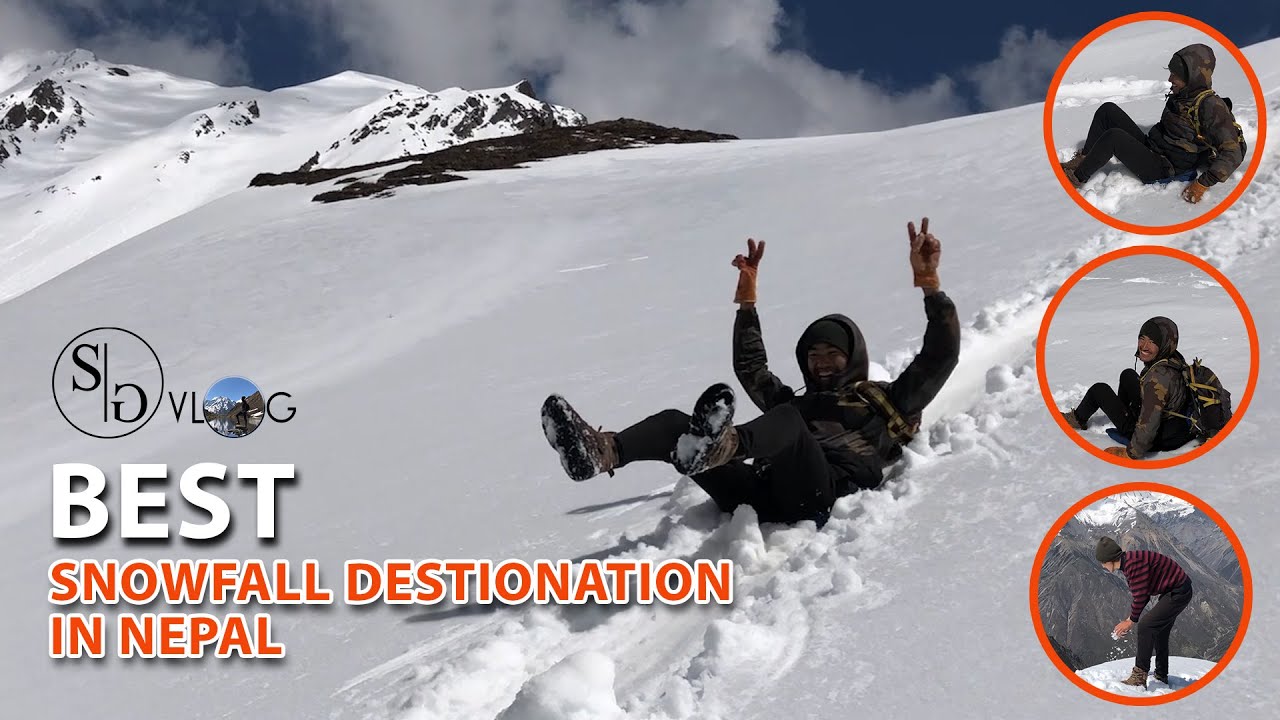 Best Snowfall Destination in Nepal | Snow Skating at Himalayas - YouTube
