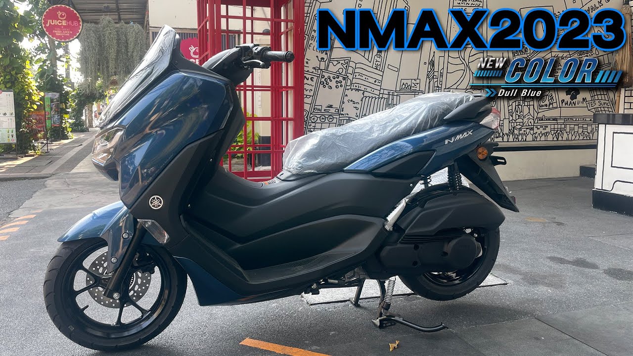 New Nmax 2023 สีใหม่ Dull Blue ฟ้าสดใส - YouTube
