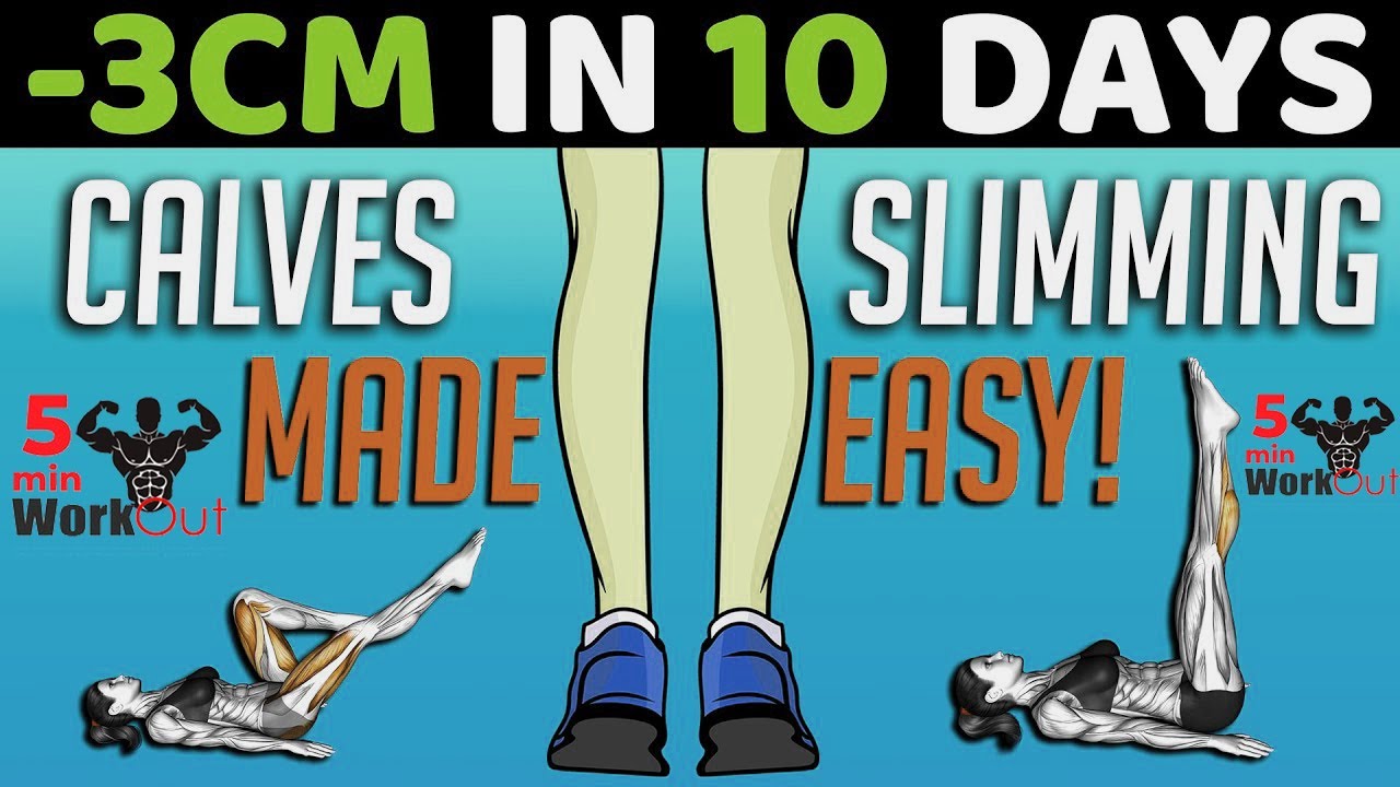 7 Day Slim Calves Challenge With These Exercises Stretches By 5 Min ...