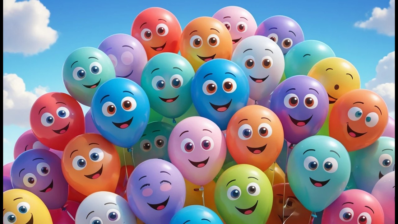 Twenty Little Toy Balloons Go Float Float Float | Counting to 20 ...