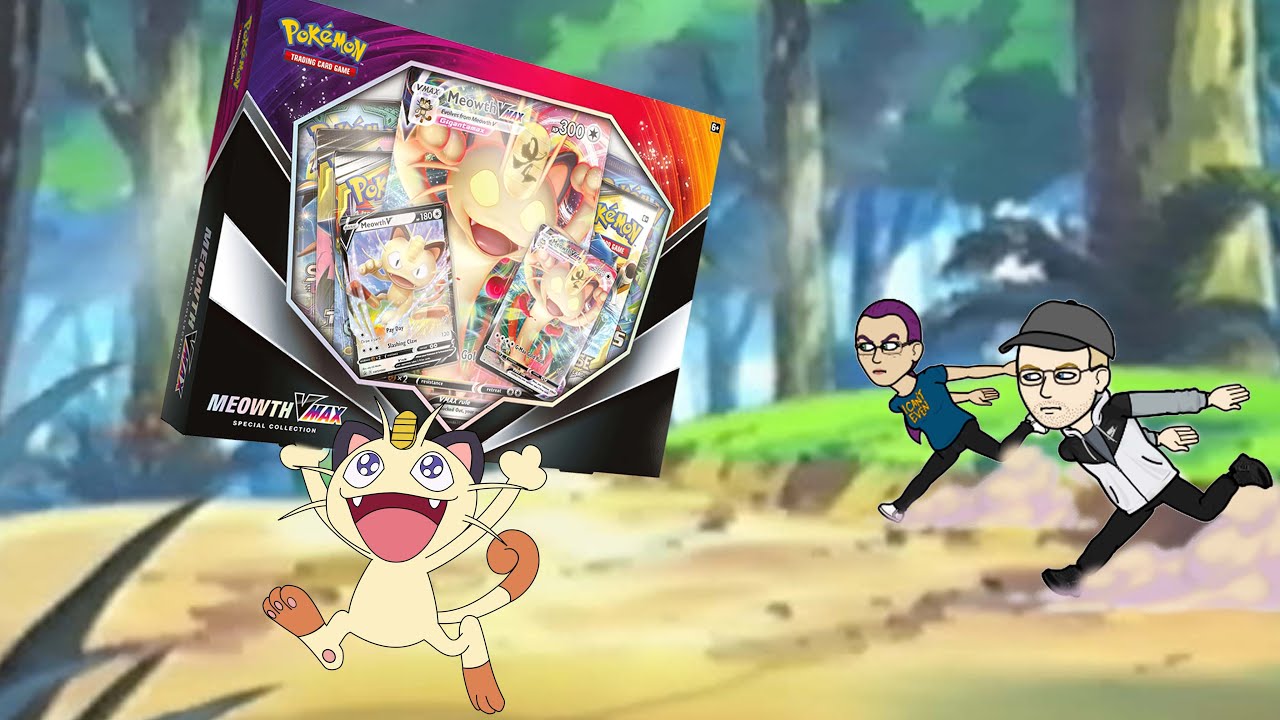 Pokemon tcg Meowth VMax Special Collection Box Opening - YouTube