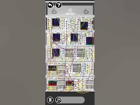 hexen app virtual modular synthesizer patch 05 101 bpm - YouTube
