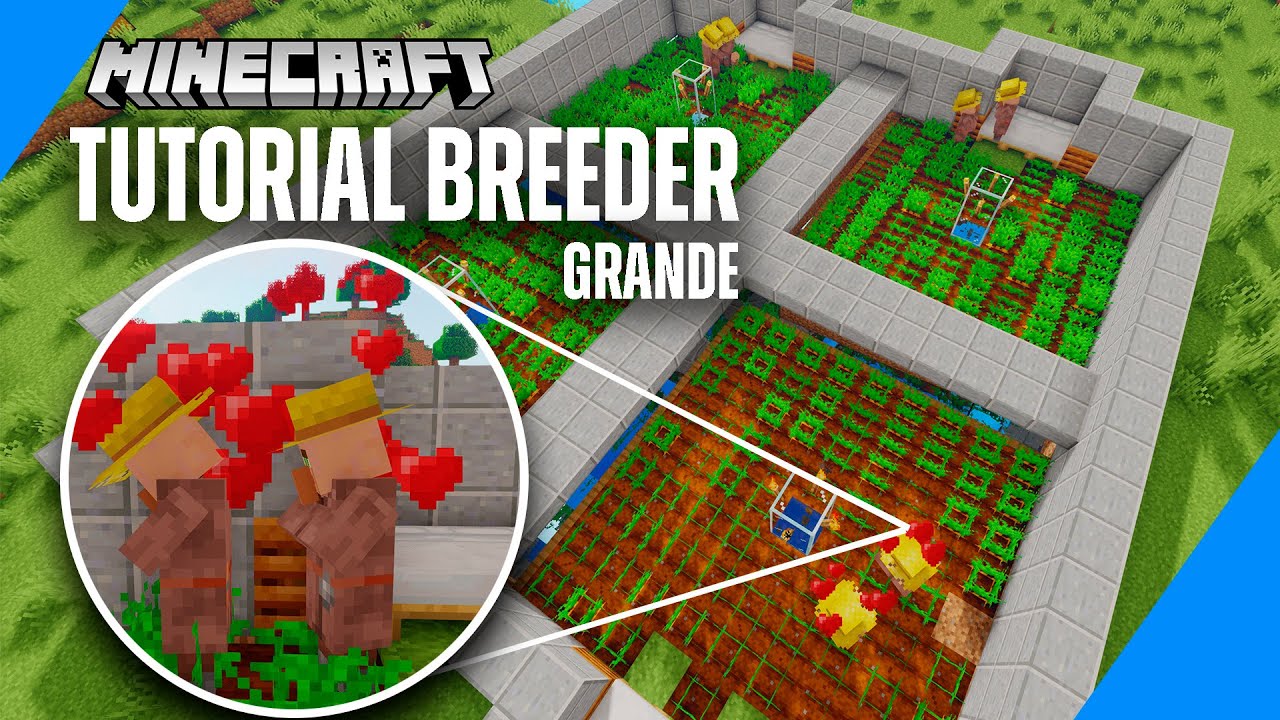 Minecraft: Breeder Grande (Granja de Villagers) - 1.18/1.17+/1.16 ...