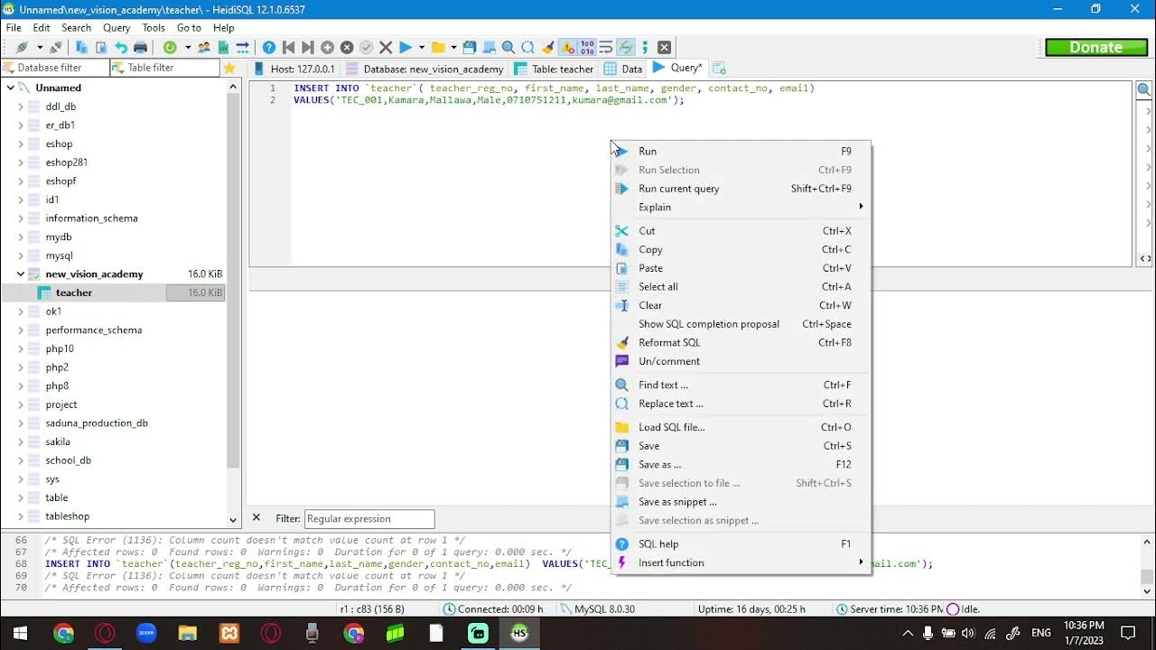 DBMS QUESTION SET 5 || java institute - YouTube