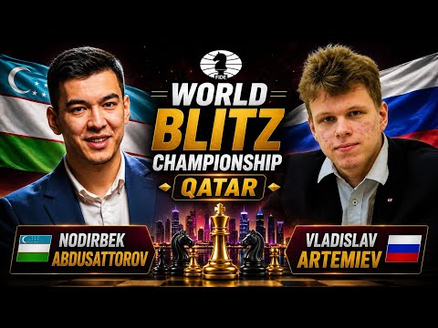 Nodirbek Abdusattorov the Mastermind | Abdusattorov vs Valdislav Artemiev | World Blitz Championship