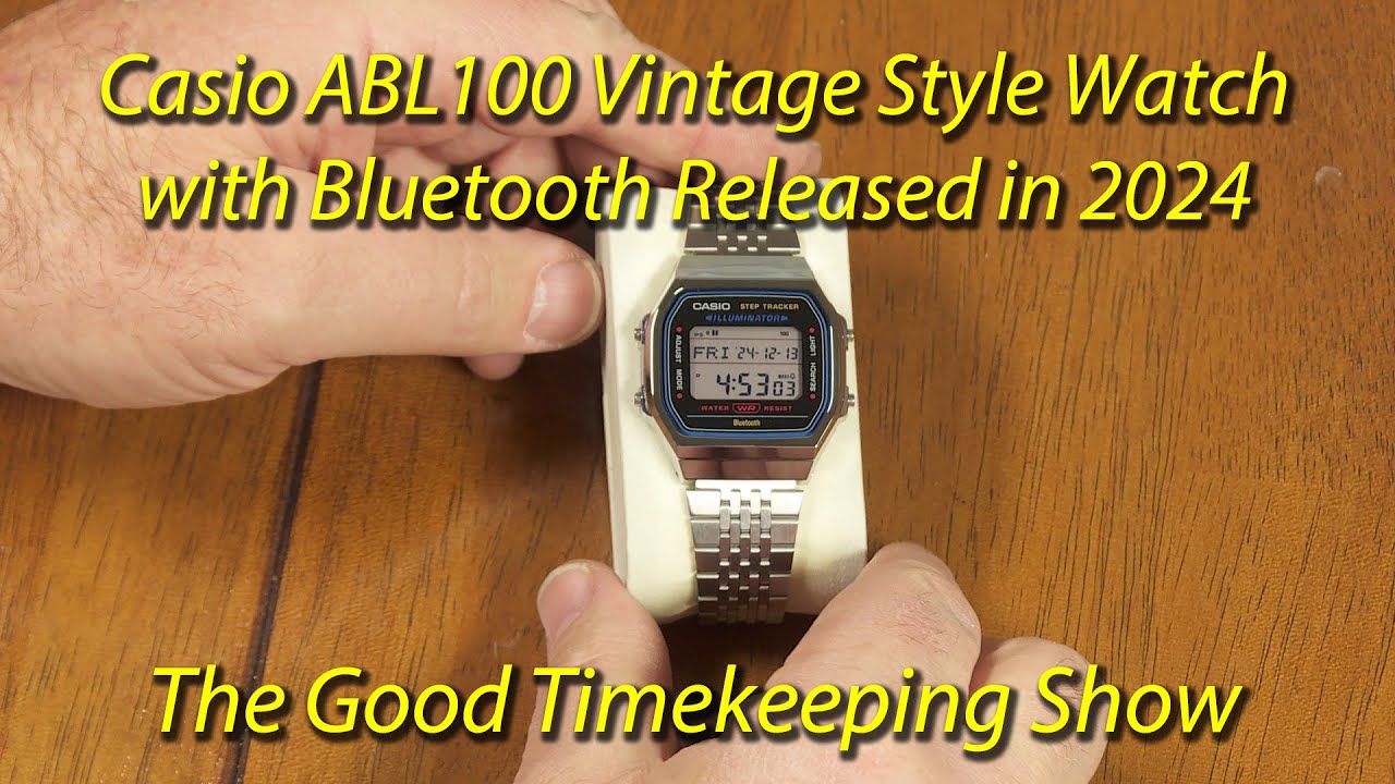 Casio ABL100 Vintage Style Watch with Bluetooth for 2024 - YouTube