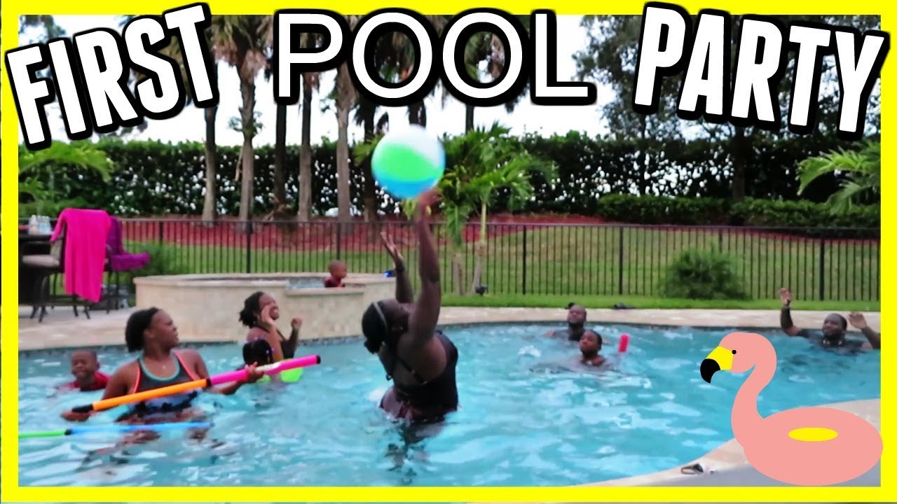 ☀️🌴 OUR FIRST POOL PARTY IN OUR POOL! ☀️🌴 - YouTube