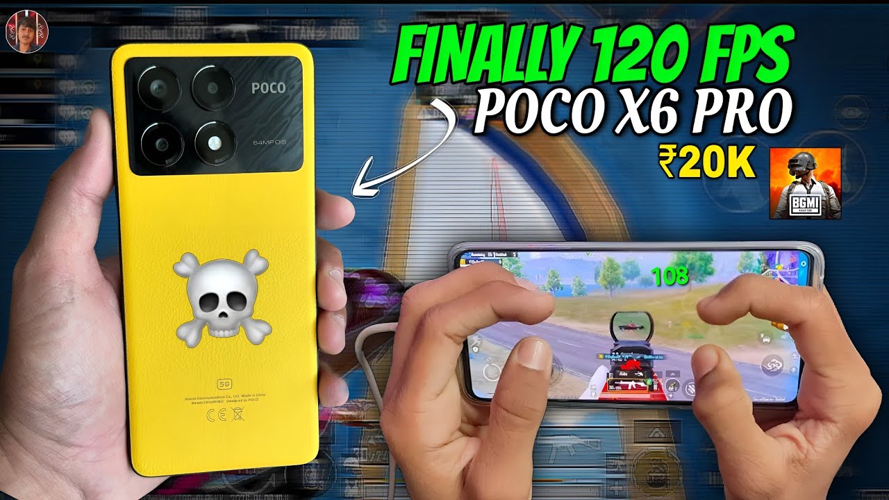 POCO X6 Pro Finally 120 FPS BGMI 4.2 Update 😱 | Battery & Heat Test ...