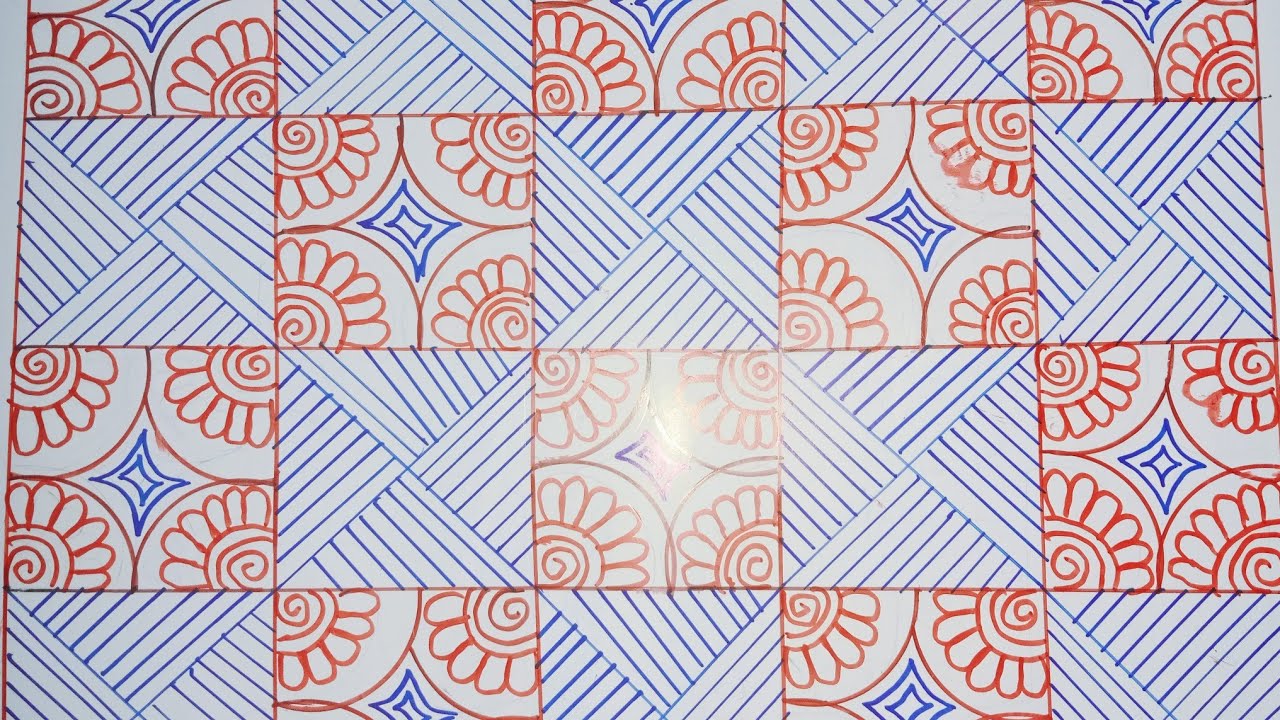 Beautiful nakshi kathar design drawing #nakshi katha #fou you # ...