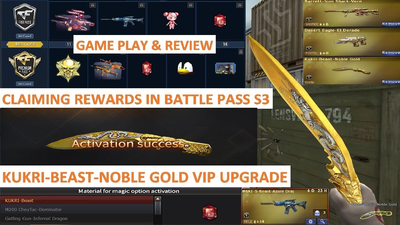 CLAIM CLAIM DIN NG REWARDS SA BATTLE PASS SEASON 3 CROSSFIRE PH - YouTube