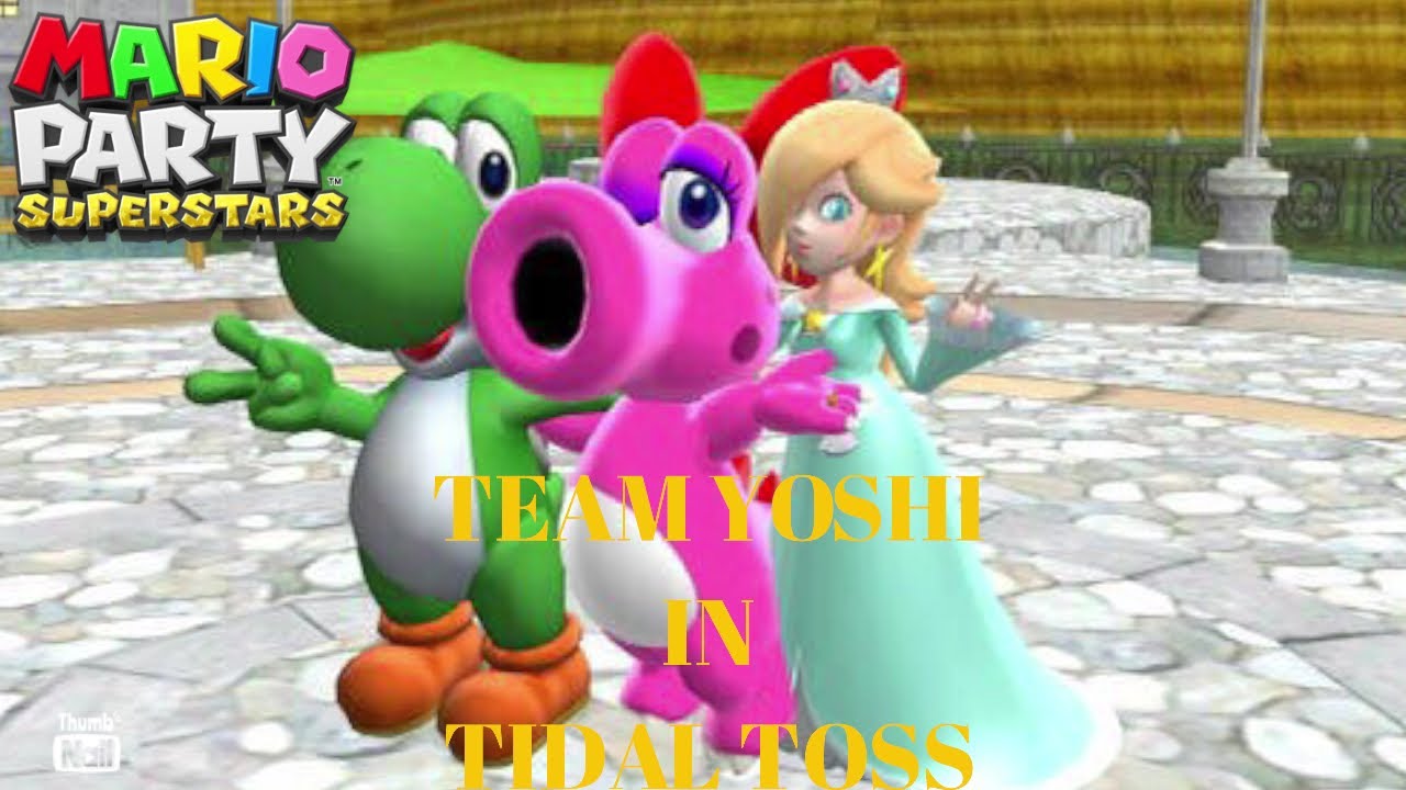Mario Party Superstars - Team Yoshi in Tidal Toss - YouTube
