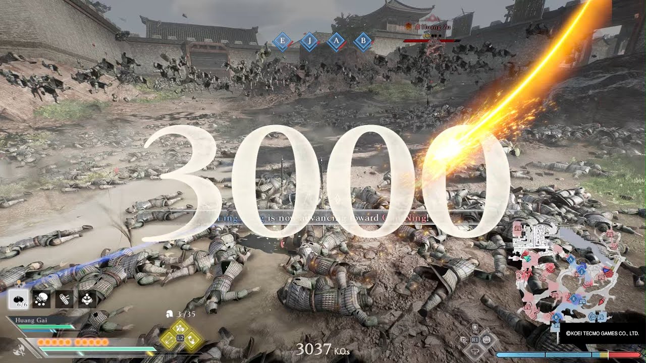 Dynasty Warriors: Origins - 3000 Kills & Huang Zu's Defeat - YouTube