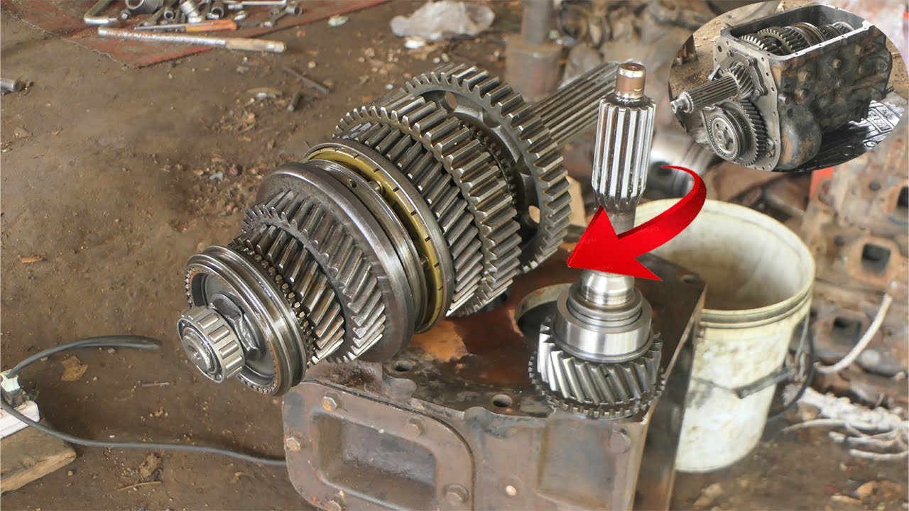 Car Engine/ How to install Car Gearbox Engine at home - YouTube