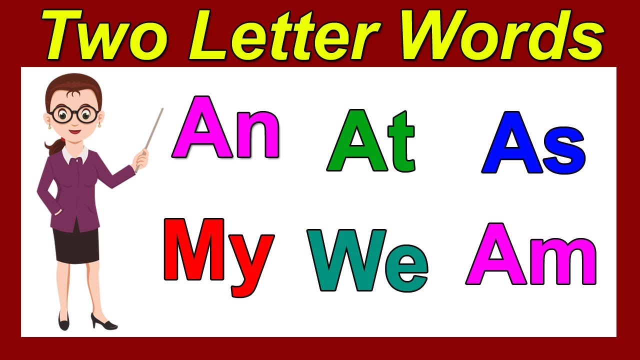 New Video | Learn Two Letter words in English | Phonics for Kids | 2 ...