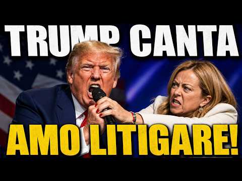 TRUMP CANTA - AMO LITIGARE #trump #meloni