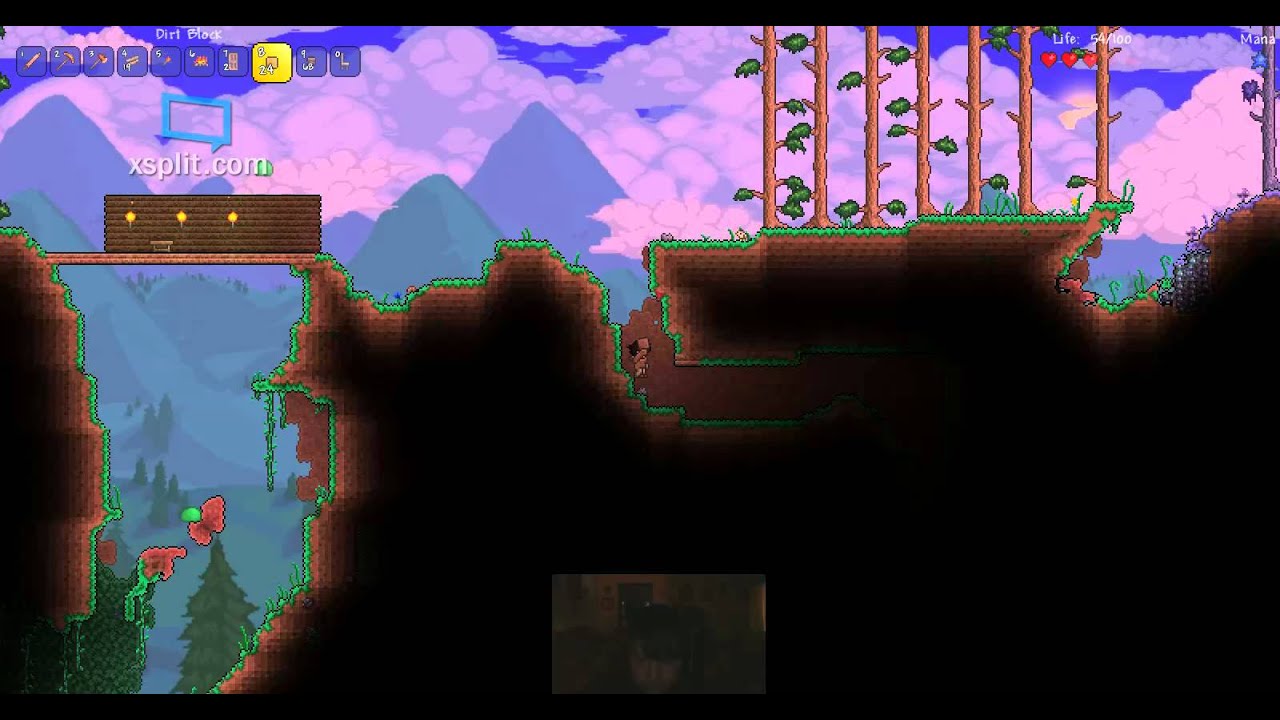 Terraria Part 2 - I CAN'T PLACE A DOOR!!! - YouTube