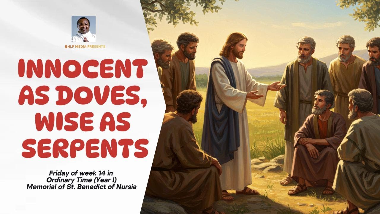 INNOCENT AS DOVES, WISE AS SERPENTS (Friday of Week 14 in Ordinary Time ...
