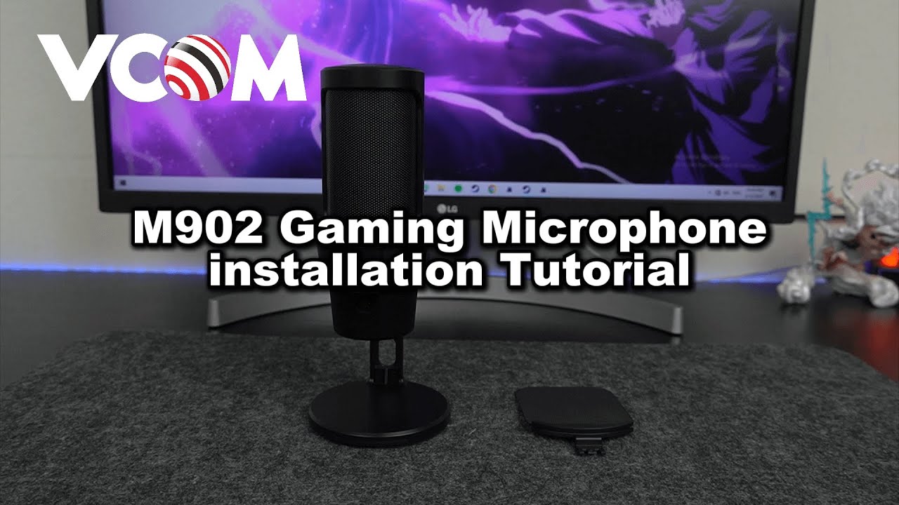 VCOM Gaming Microphone Installation Tutorial - YouTube