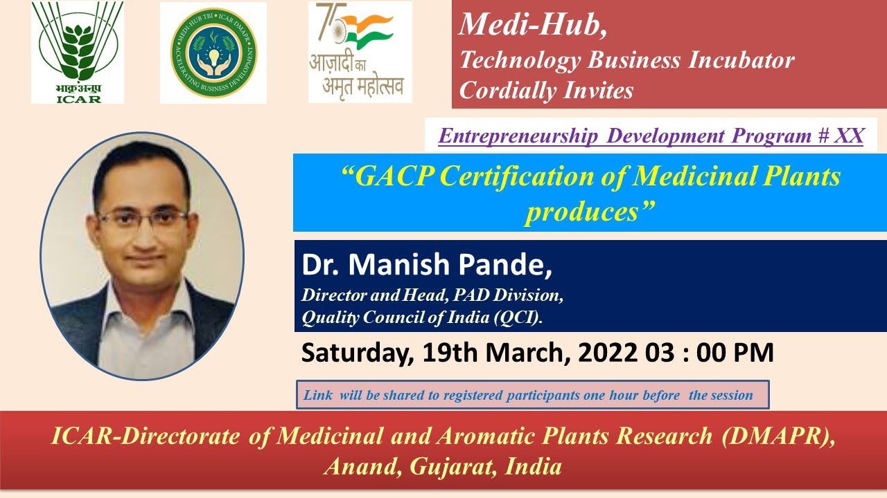 Entrepreneurship Development Program -20 - GACP Certification of ...