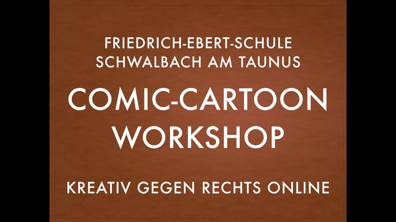Comic Workshop Friedrich-Ebert-Schule Schwalbach - YouTube