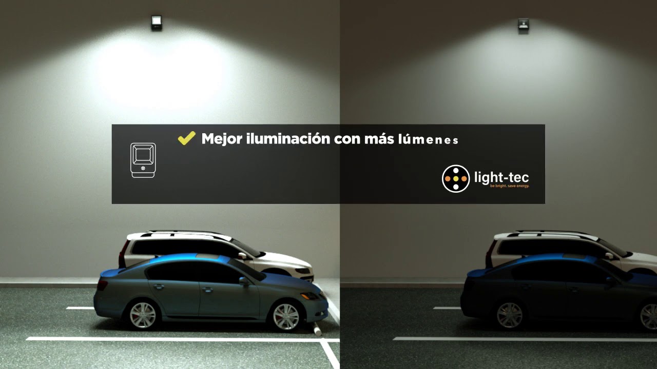 Con los Reflectores Light-tec ilumina más con menos watts - YouTube